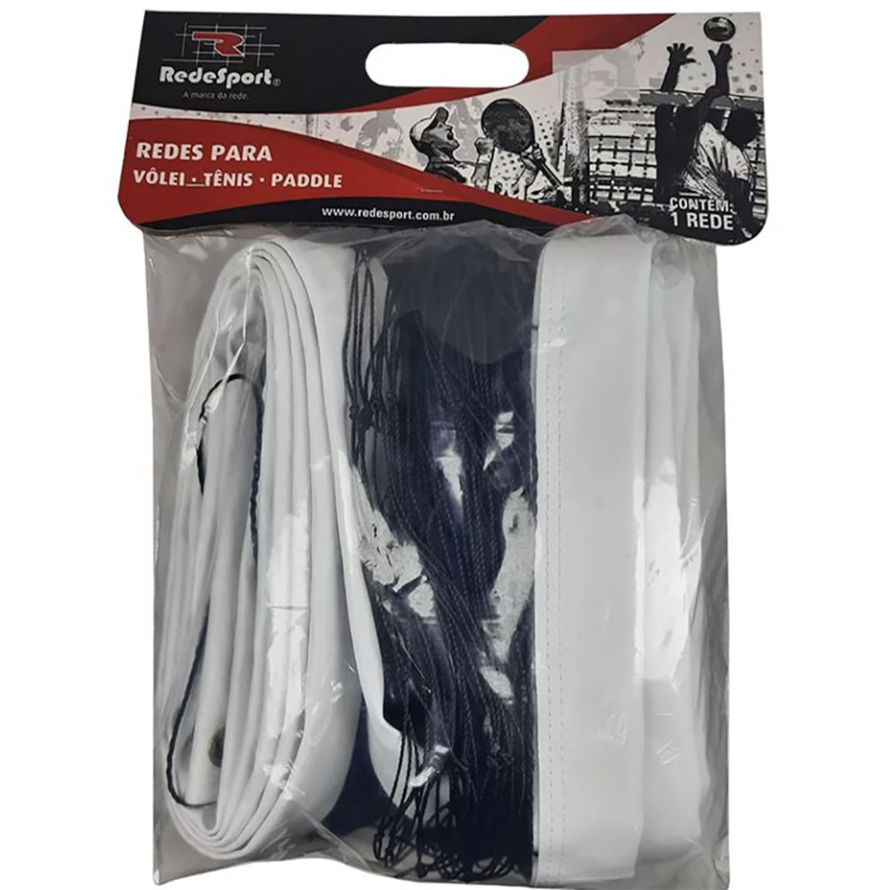 Rede Pra Vôlei Escolar, Grande, Algodão, Rede Sport 4 Faixas Masculino ...